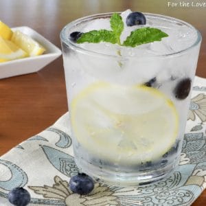 Blueberry Lemon Vodka Fizz | For the Love of Cooking