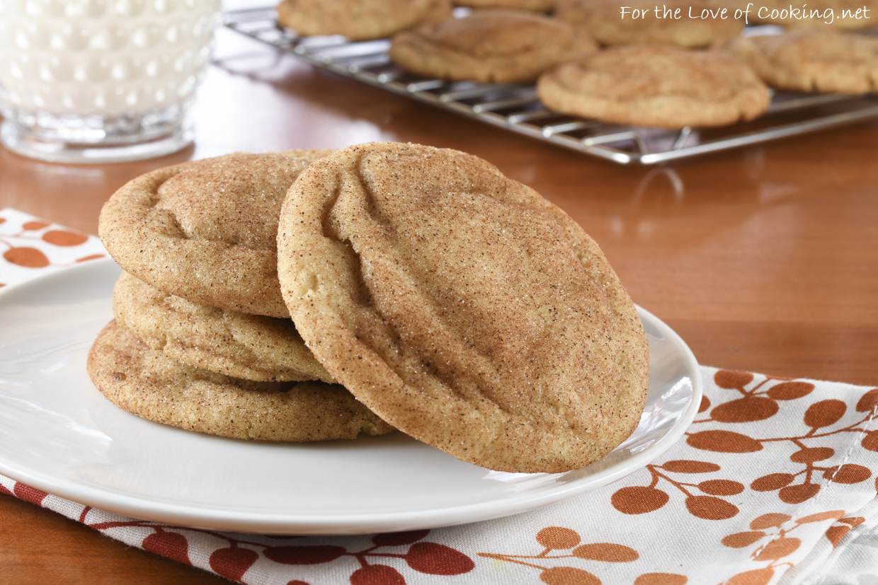 Brown Butter Snickerdoodles | For the Love of Cooking